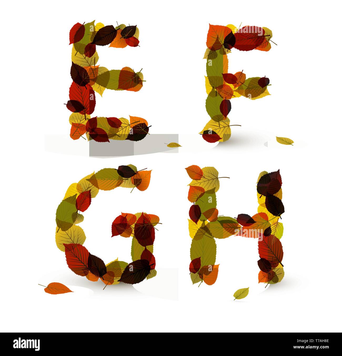 Fall alphabet hi-res stock photography and images - Alamy