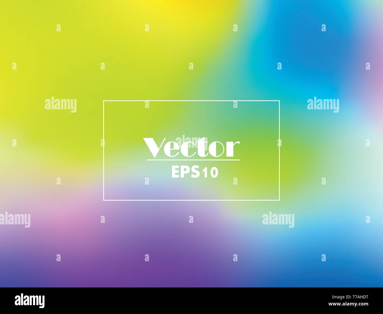 Abstract watercolor rainbow gradient background. Vector illustration ...