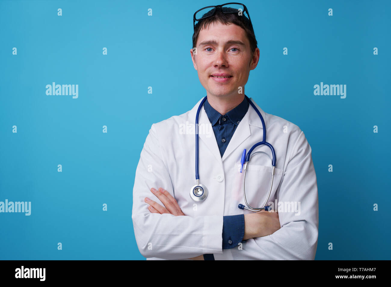 Portrait of doctor with stethoscope Stock Photo - Alamy