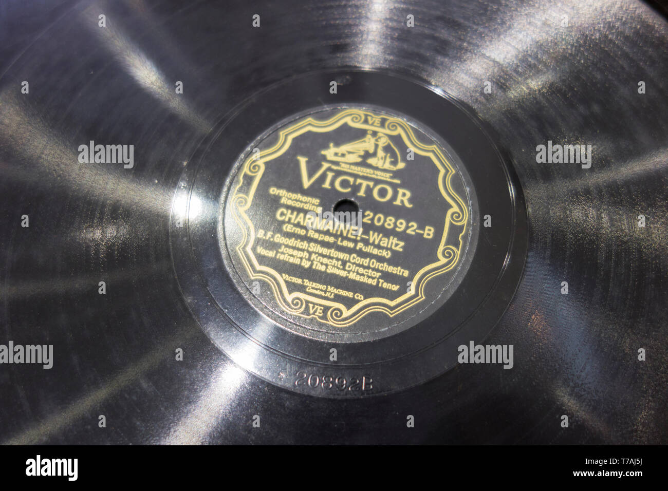 Victor record label with the Charmaine Waltz from the B.F. Goodrich ...