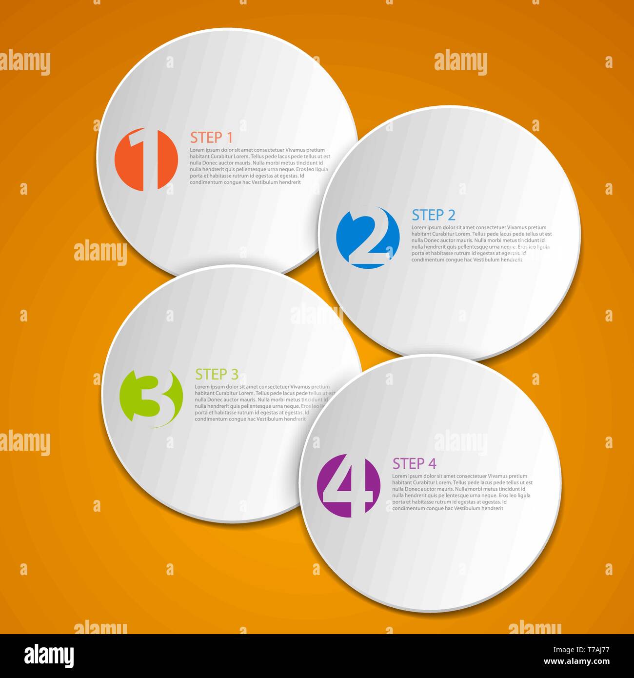 Set of Colorful Vector Sample stickers for various options Stock Vector ...