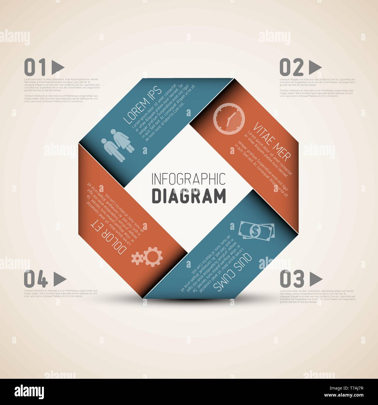 Vector Abstract shape with Infographic elements Stock Vector Image ...