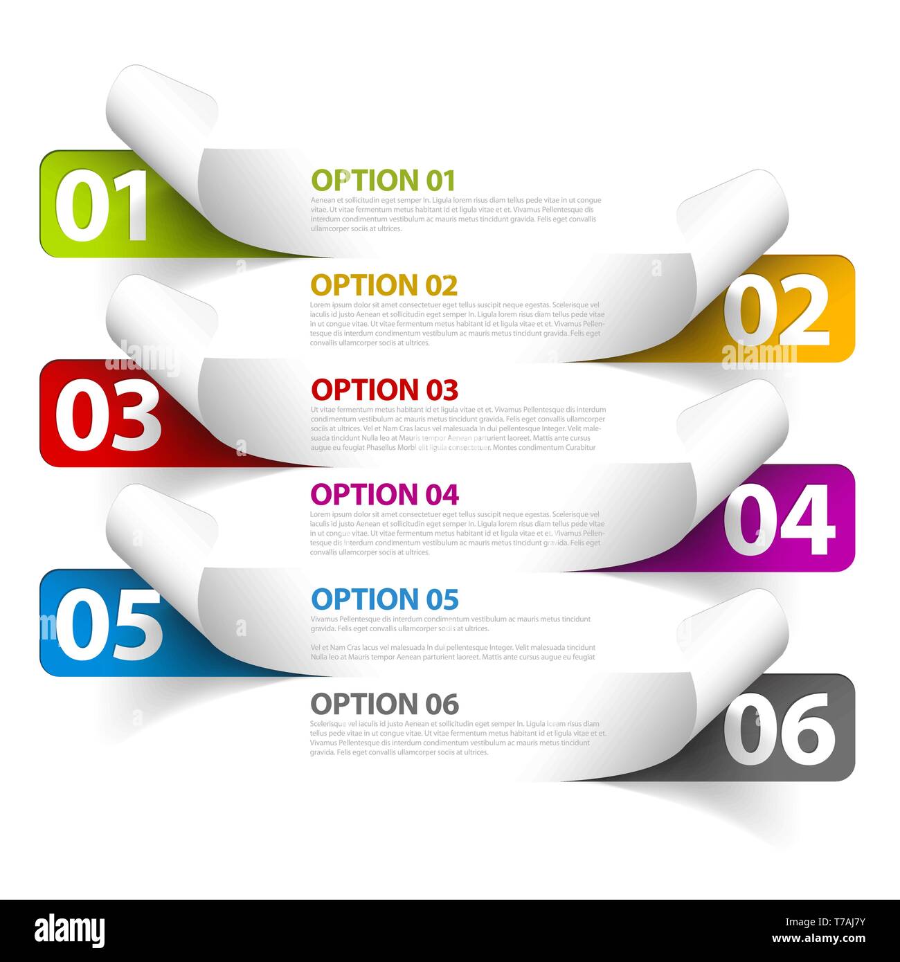 Set of Colorful Vector Sample stickers for various options Stock Vector ...