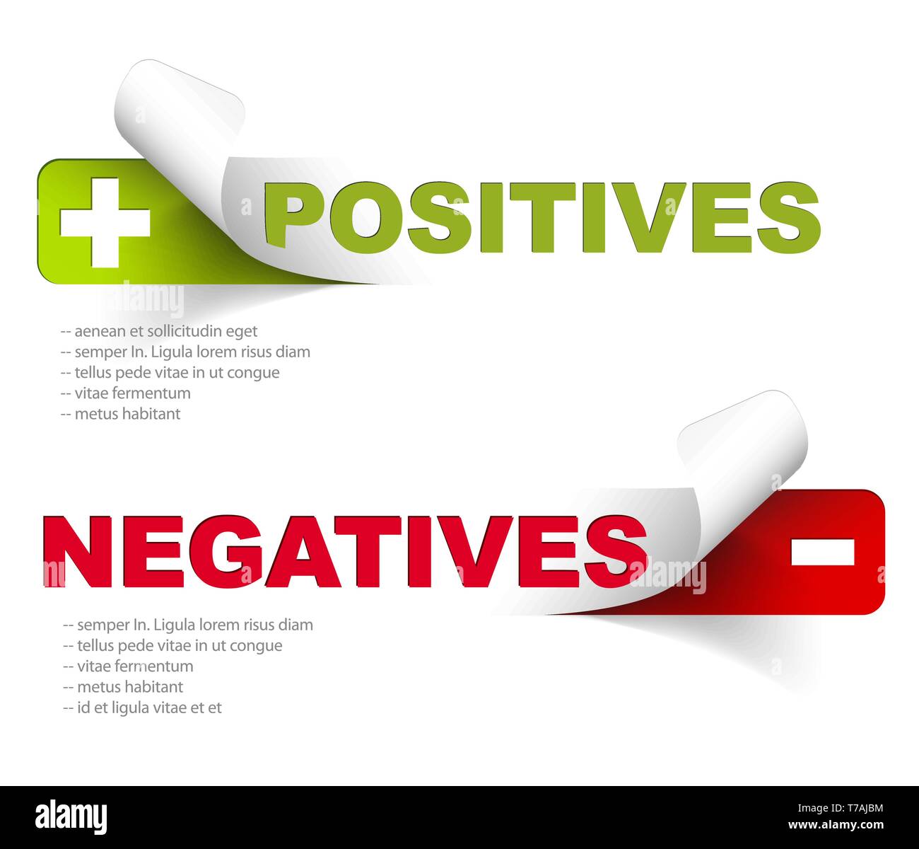 Vector template for positives and negatives Stock Vector Image & Art ... Vector template for positives and negatives Stock Vector Image & Art ...
