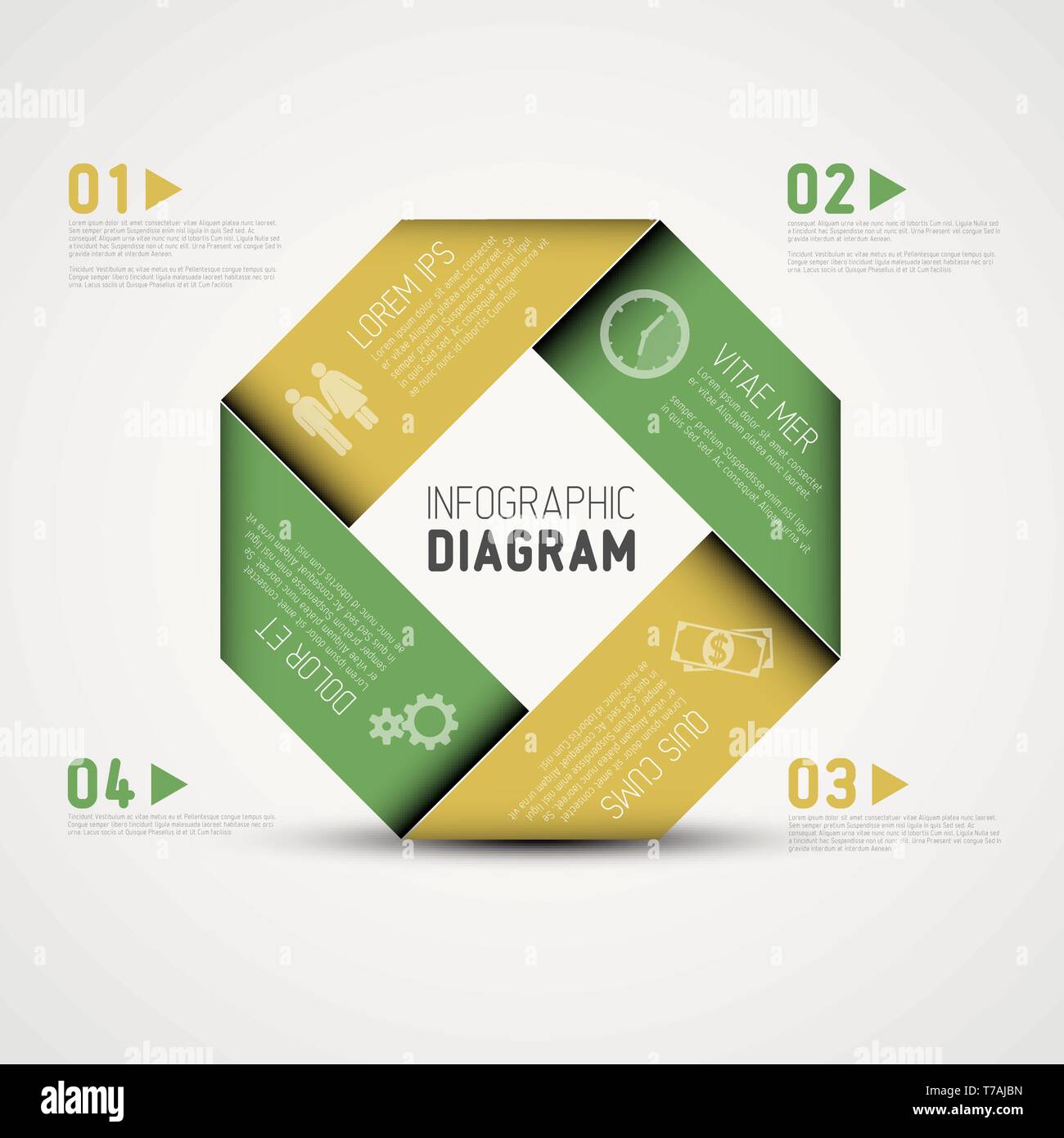 Vector Abstract shape with Infographic elements Stock Vector Image ...