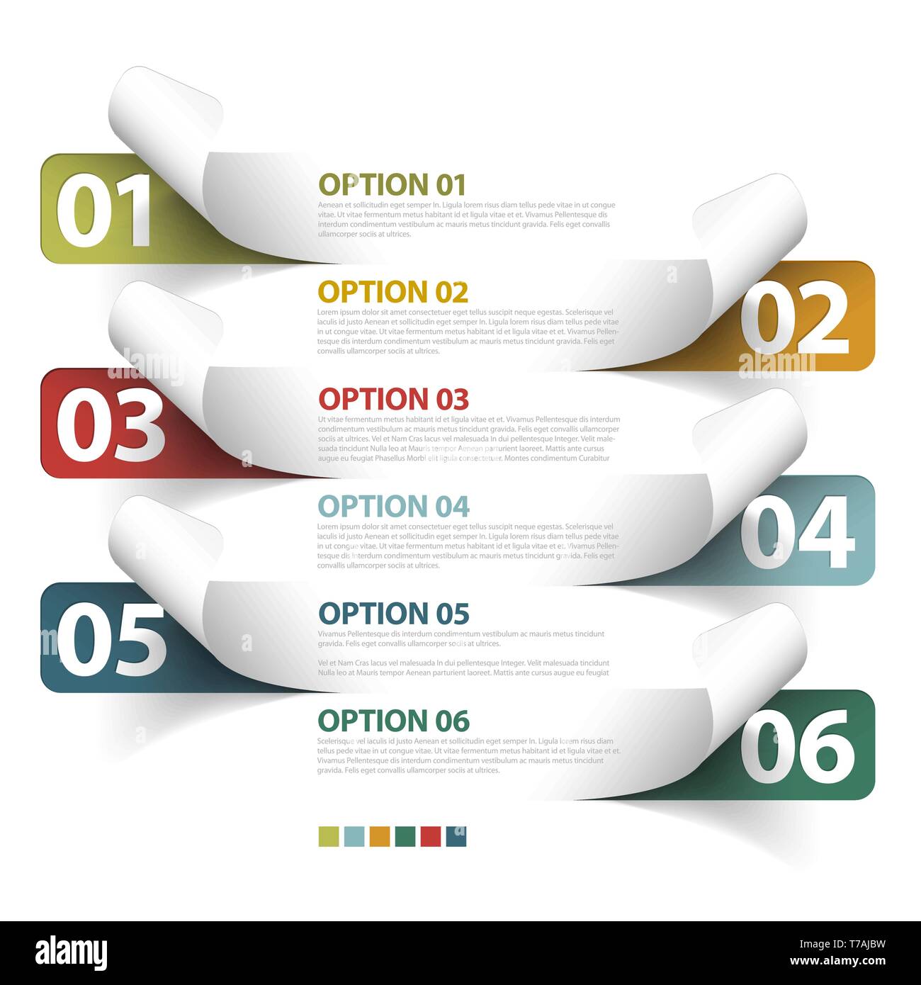 Set of Colorful Vector Sample stickers for various options - retro ...