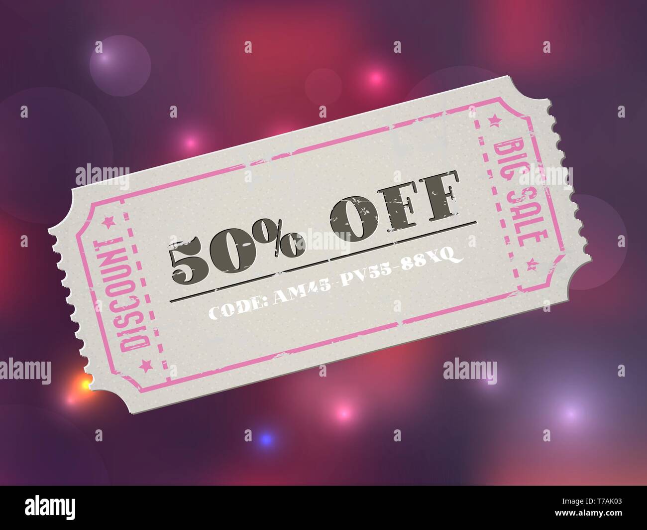 Vintage paper ticket hi-res stock photography and images - Alamy