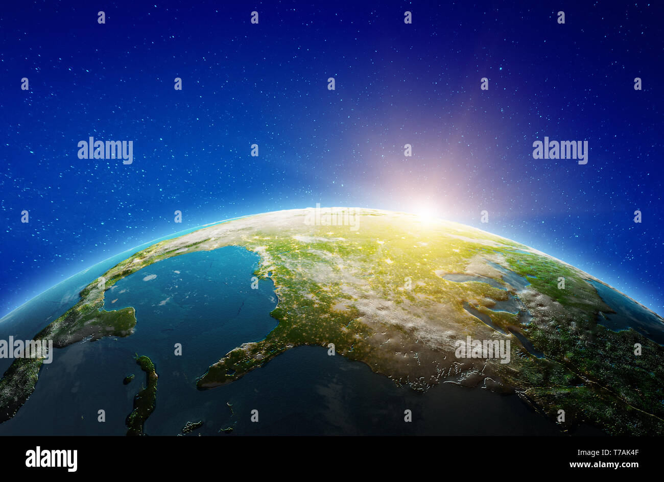 United States from space Stock Photo - Alamy