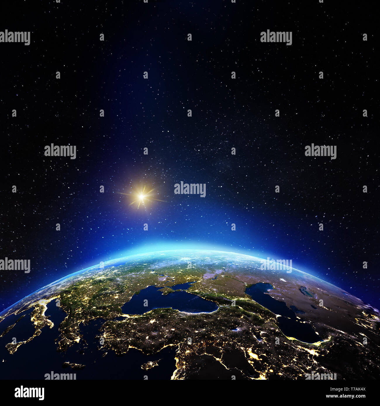 Planet Earth world map Stock Photo - Alamy
