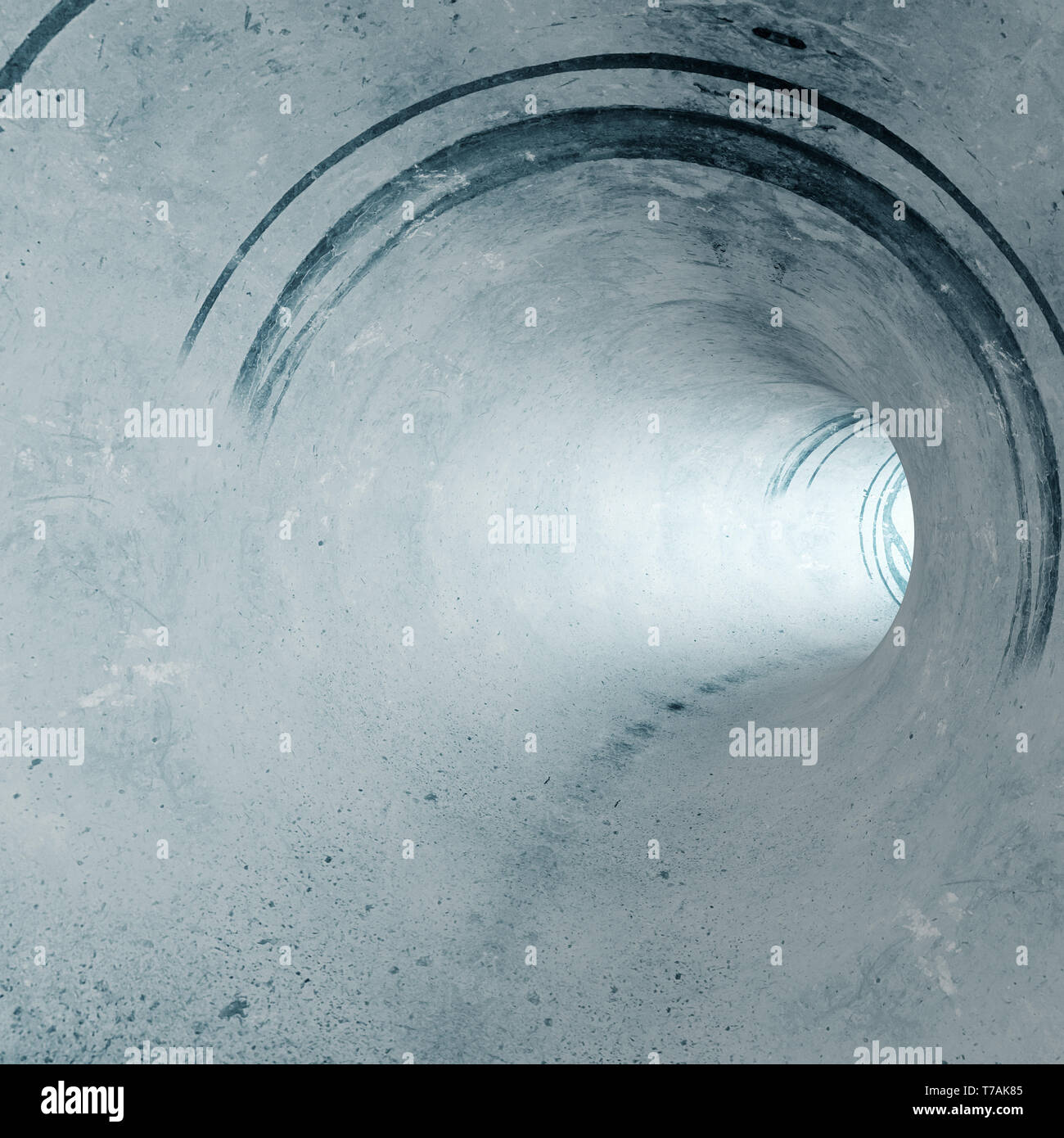 Modern futuristic concrete tunnel Stock Photo - Alamy