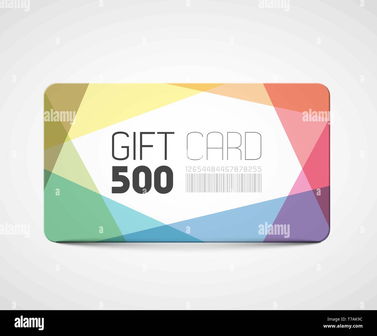Modern gift card template - abstract overlay effects Stock Vector Image ...