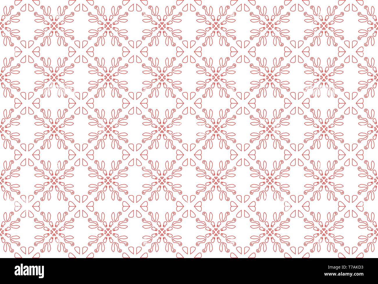 red vector ornament on a white background Stock Vector Image & Art - Alamy