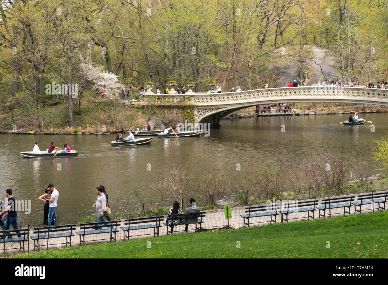 Bow Bridge in Central Park, NYC, USA Stock Photo - Alamy