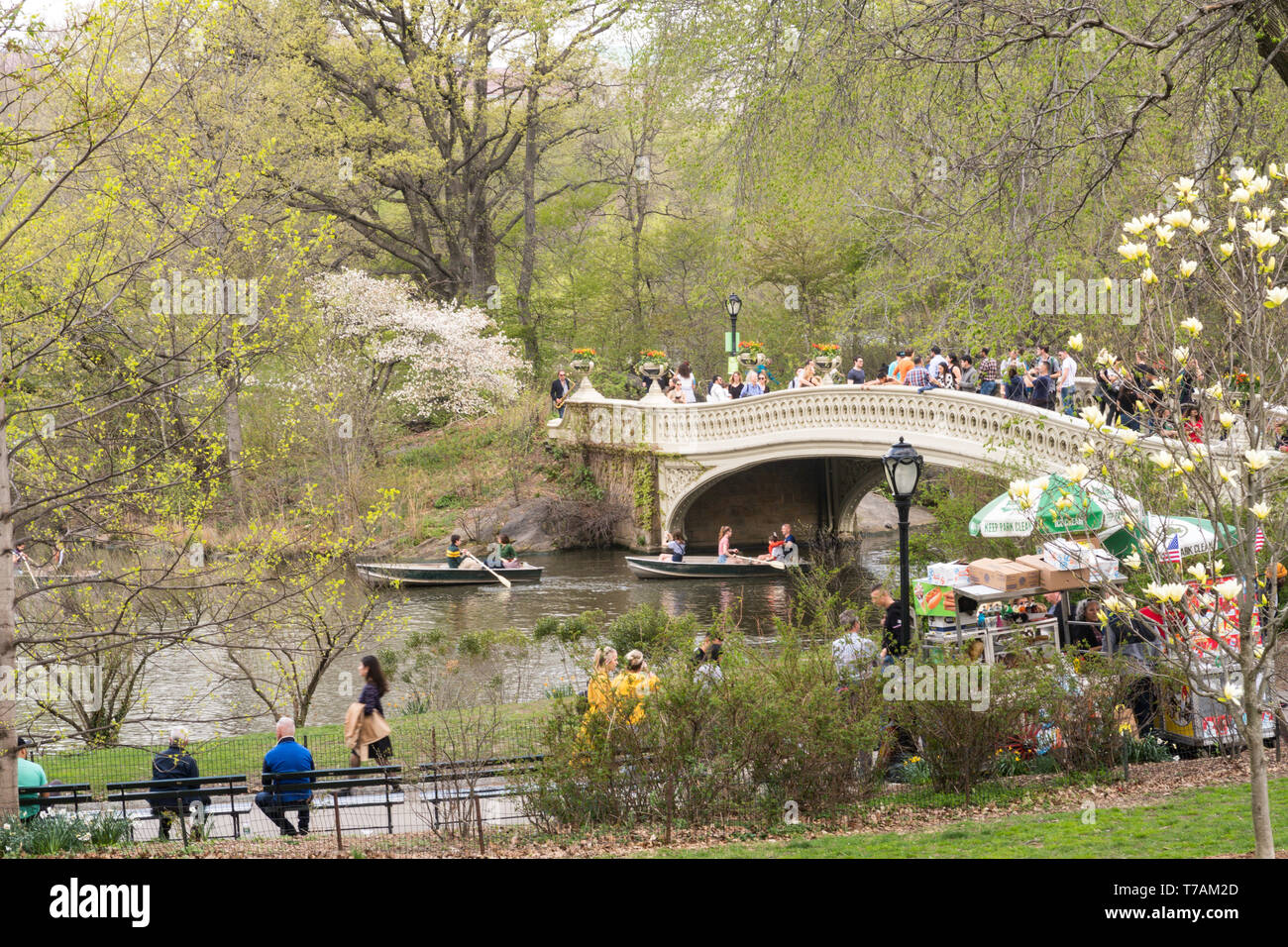 Bow Bridge in Central Park, NYC, USA Stock Photo - Alamy