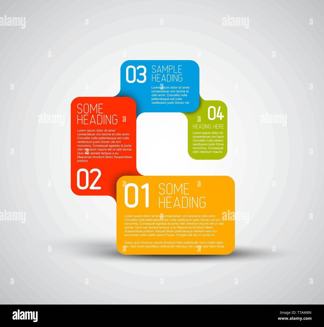 Set of colorful Vector steps / options template Stock Vector Image ...