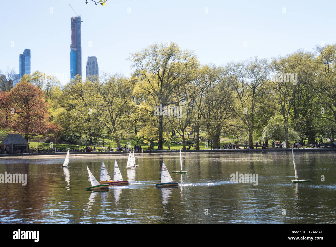 Conservatory Water in Central Park, New York City, USA Stock Photo - Alamy