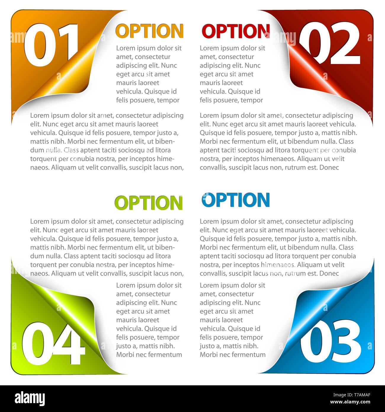 Set of Colorful Vector Sample stickers for various options Stock Vector ...