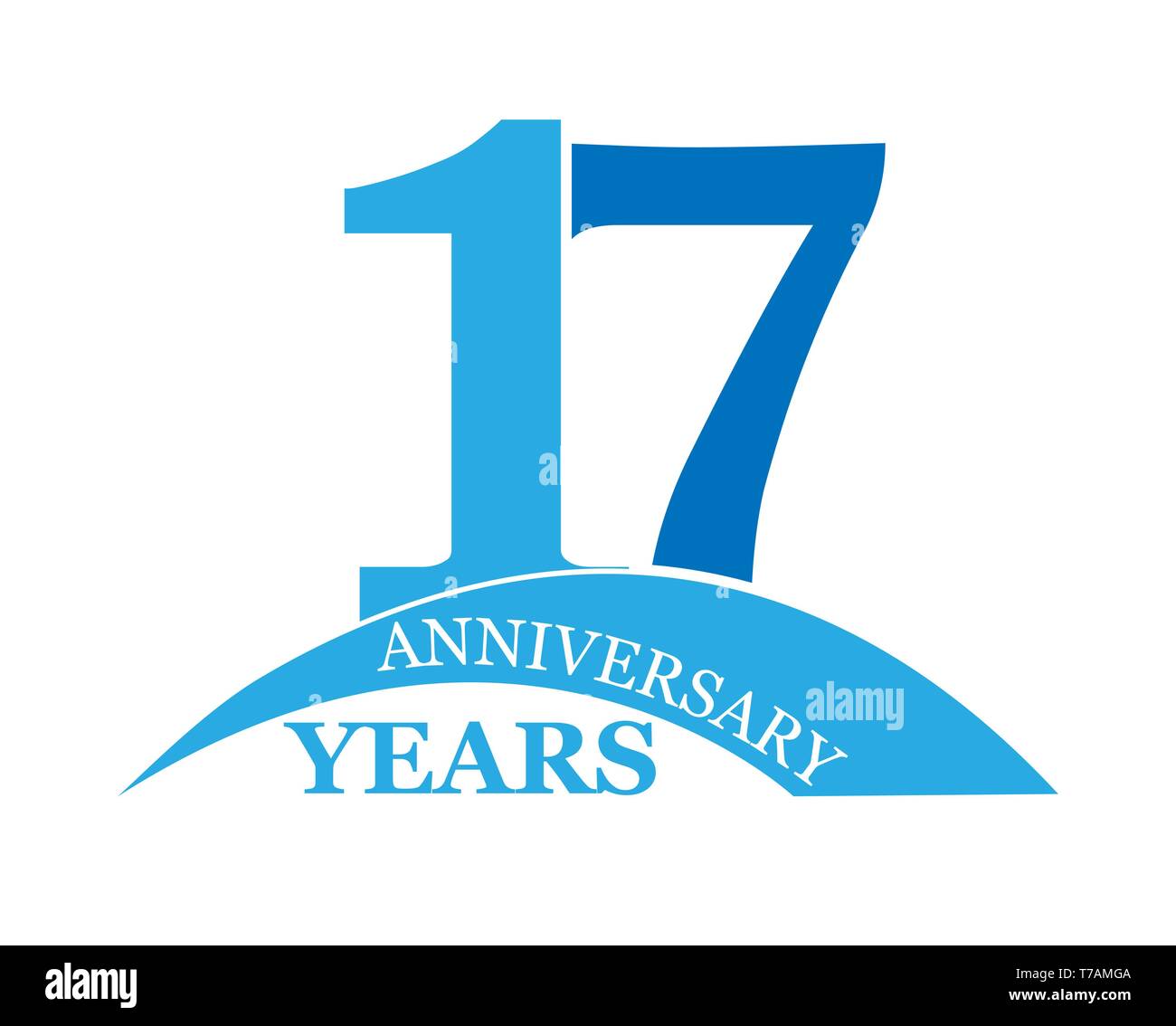17 years birthday logo hi-res stock photography and images - Alamy