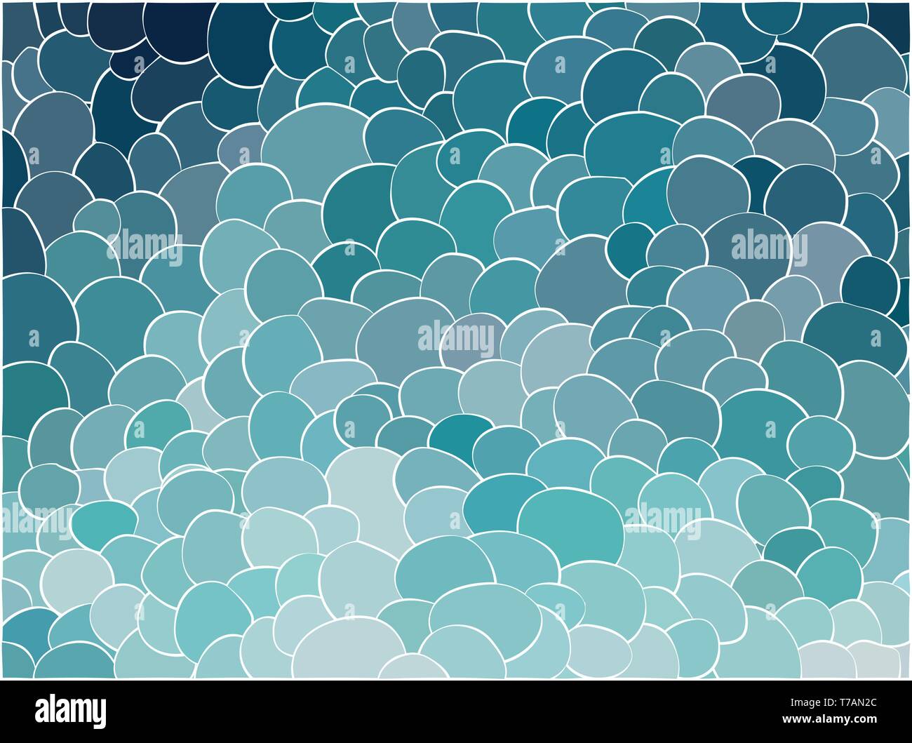 Seamless pattern with complex isometric figures randomly placed on the ...