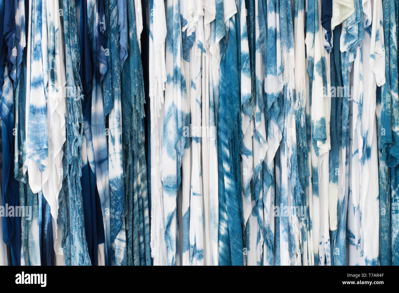 Indigo dye textile hi-res stock photography and images - Alamy