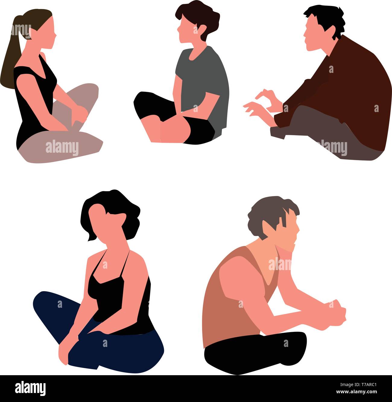 Person Kneeling Silhouette High Resolution Stock Photography and Images ...