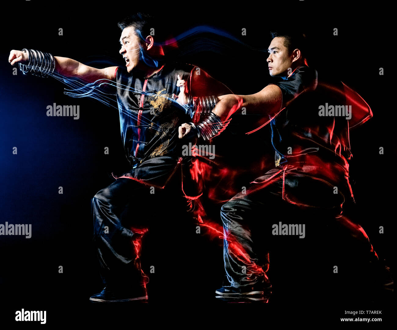 wushu chinese boxing kung fu Hung Gar fighter isolated man isolated on ...