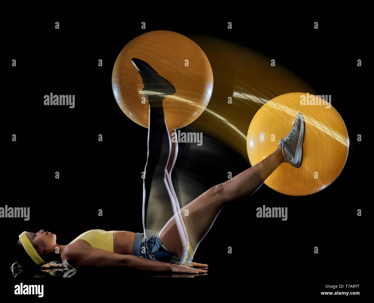 One black woman fitness gym hi-res stock photography and images - Alamy