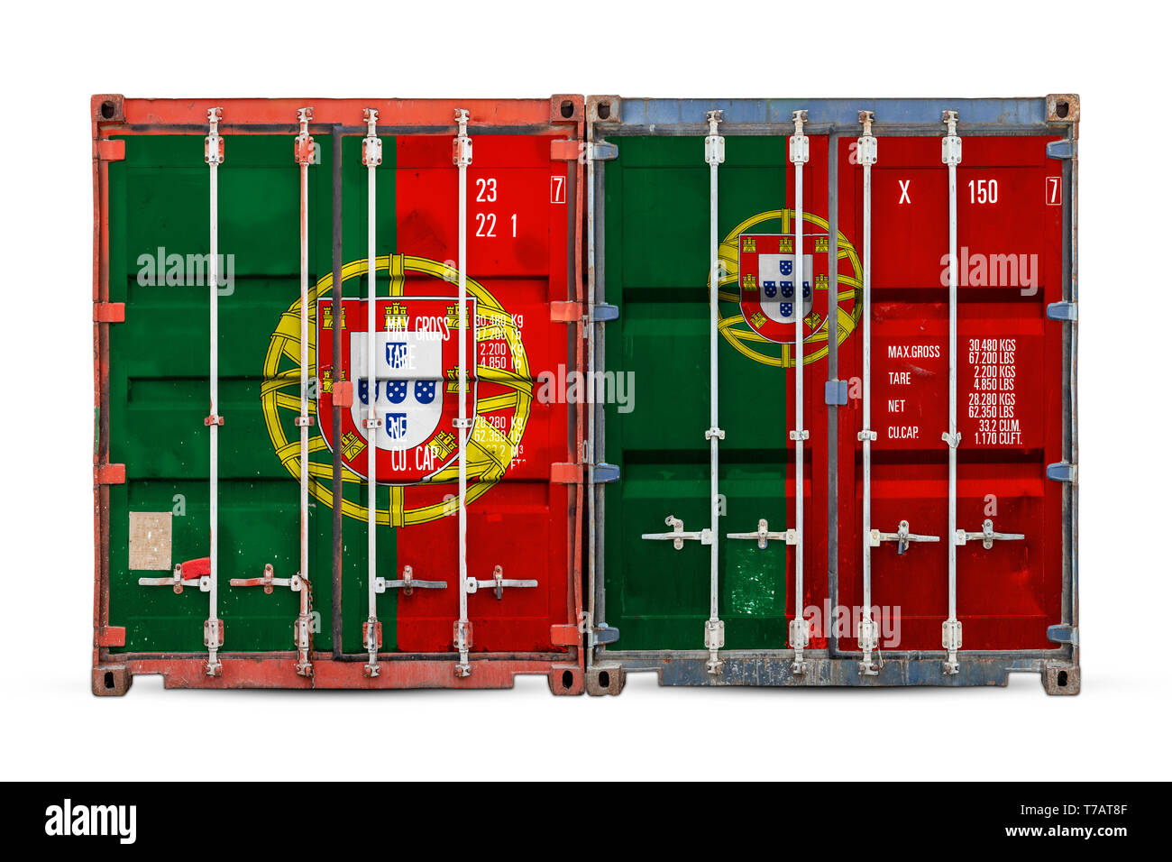 The concept of Portugal export-import and national delivery of goods ...