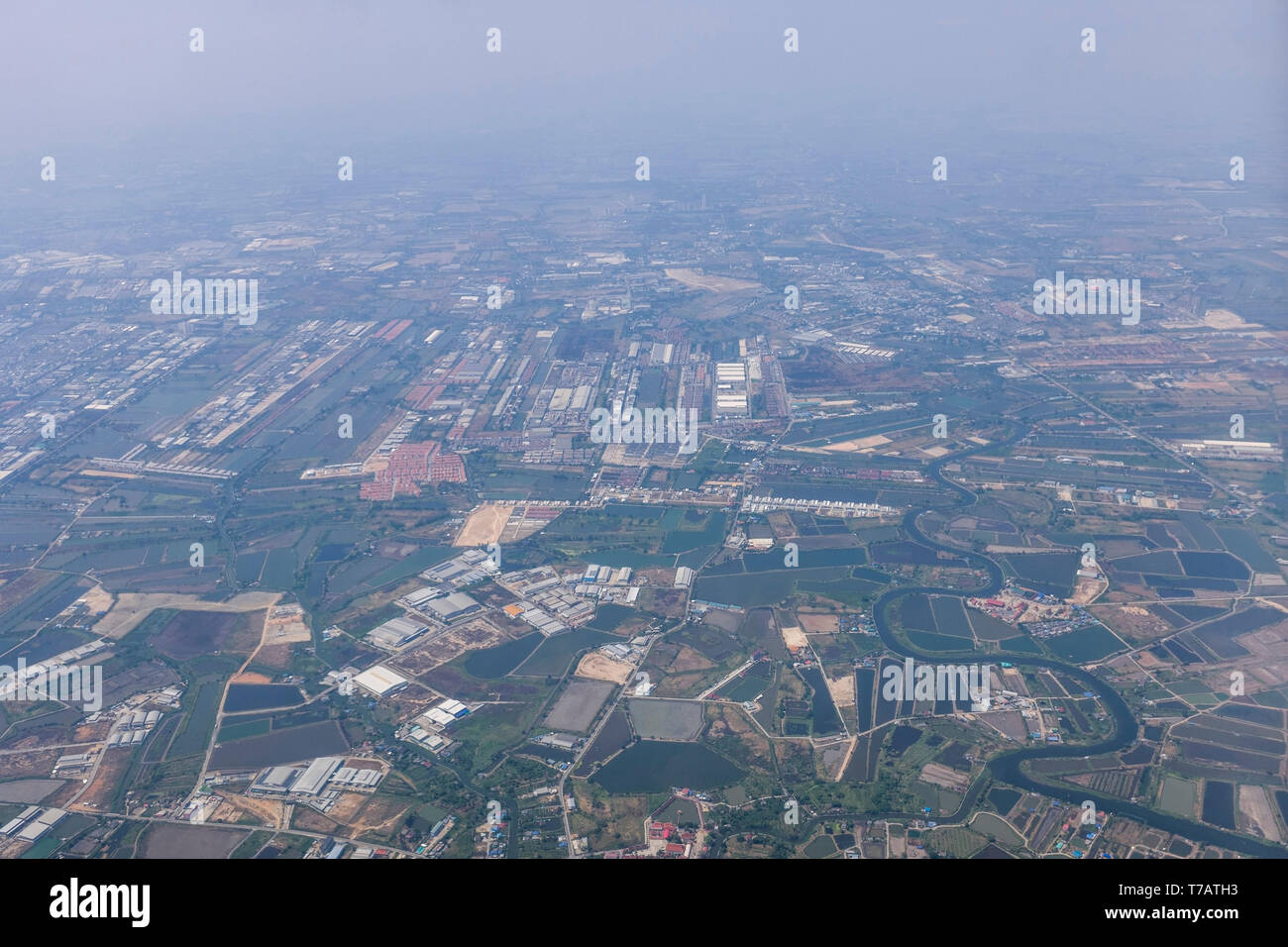 Aerial views of Bangkok, Thailand Stock Photo - Alamy