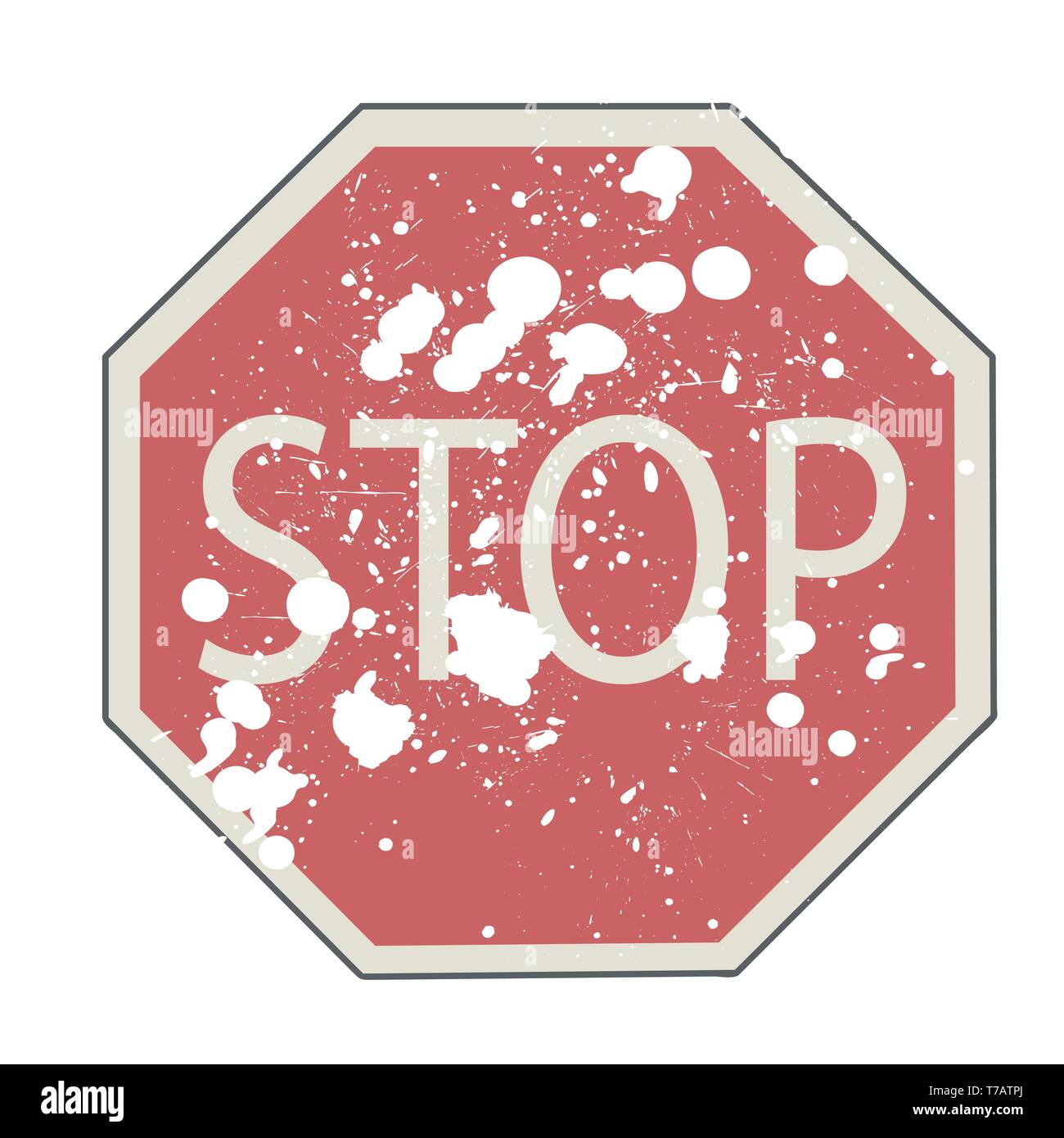 Vector illustration of Stop sign Stock Vector Image & Art - Alamy