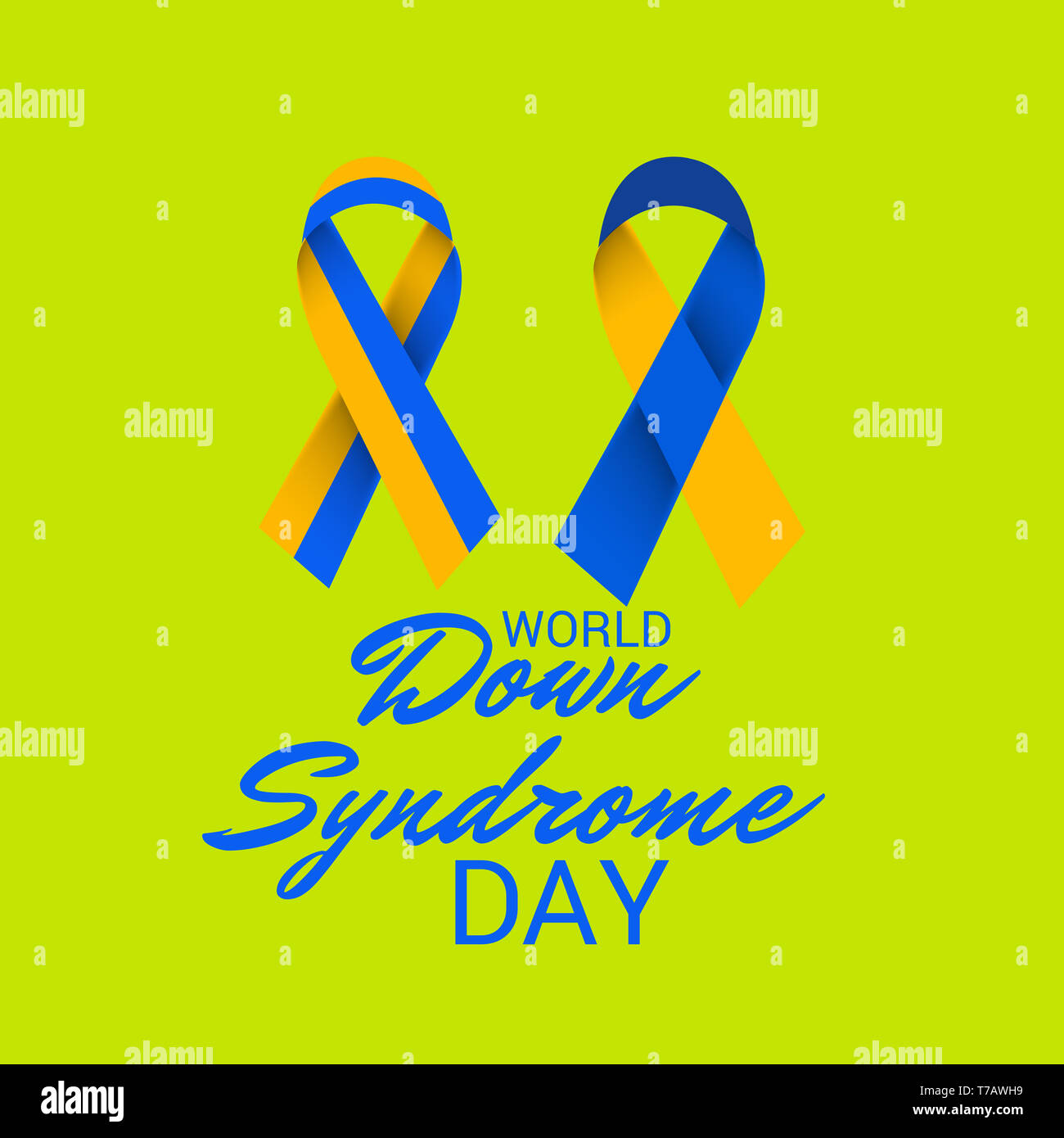 Vector illustration of a Background for World Down Syndrome Day Stock ...