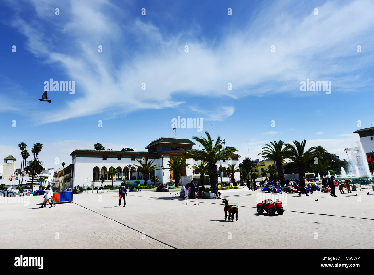 Mohammed V Square in central Casablanca, Morocco Stock Photo - Alamy