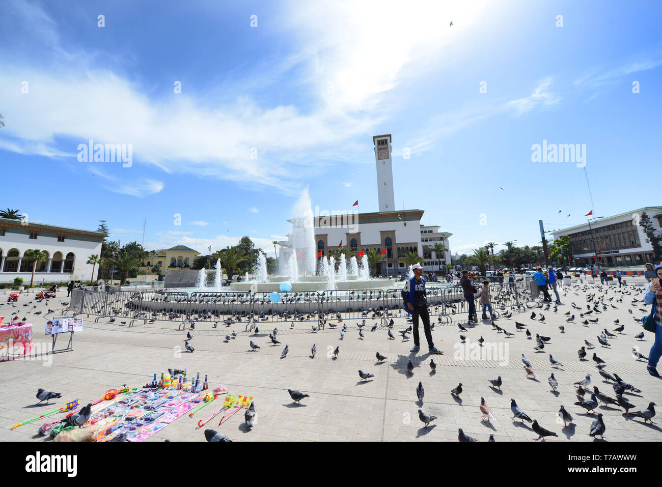 Mohammed V Square in central Casablanca, Morocco Stock Photo - Alamy