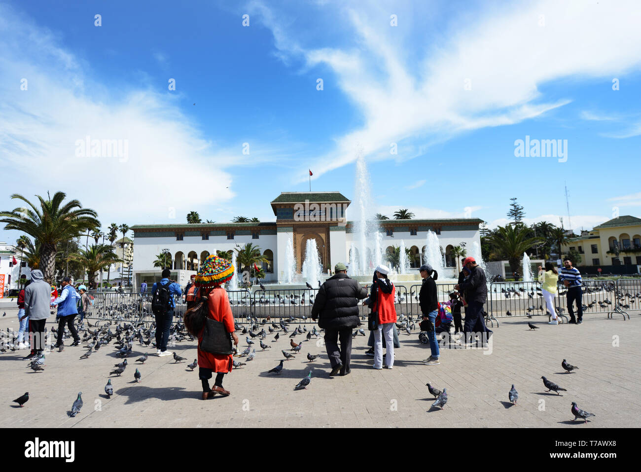 Mohammed V Square in central Casablanca, Morocco Stock Photo - Alamy
