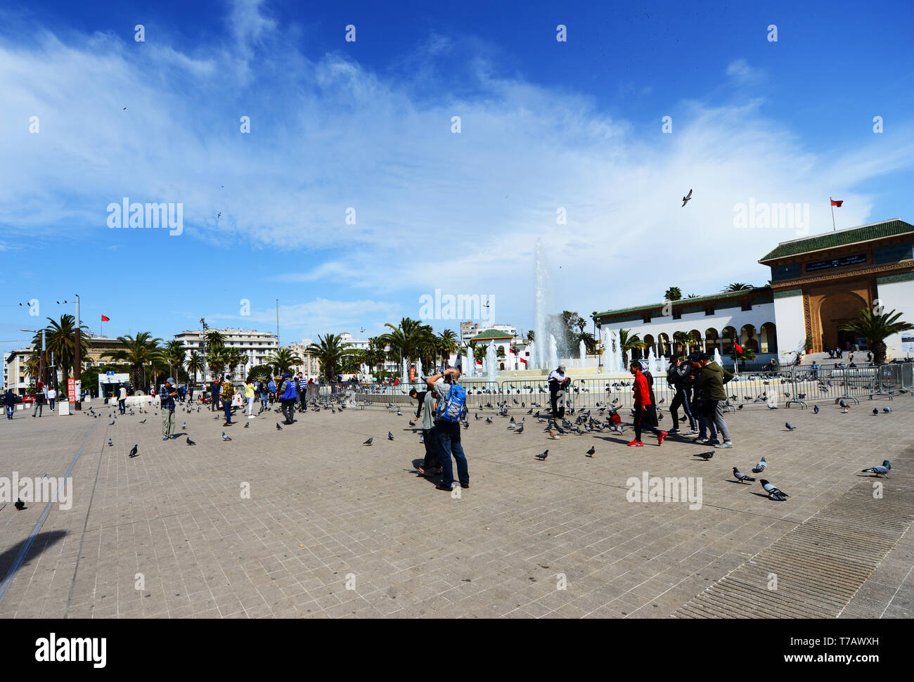 Mohammed V Square in central Casablanca, Morocco Stock Photo - Alamy