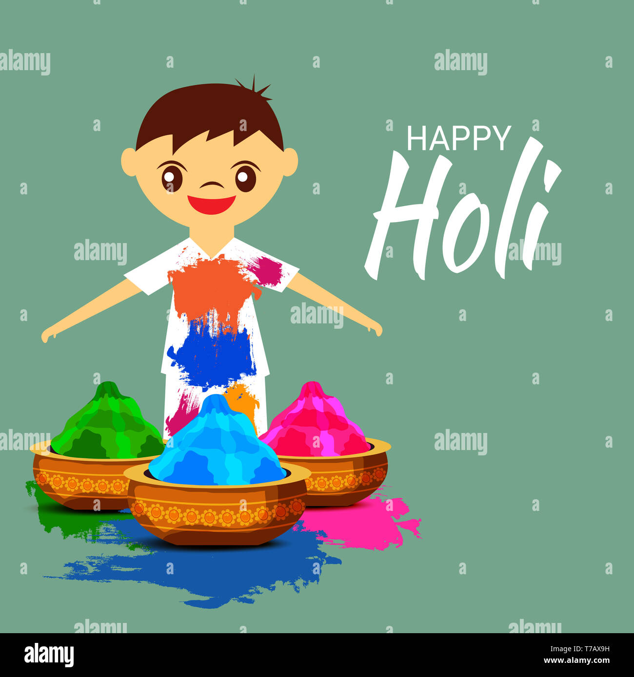 Vector illustration of a Colorful Promotional Background for Festival ...