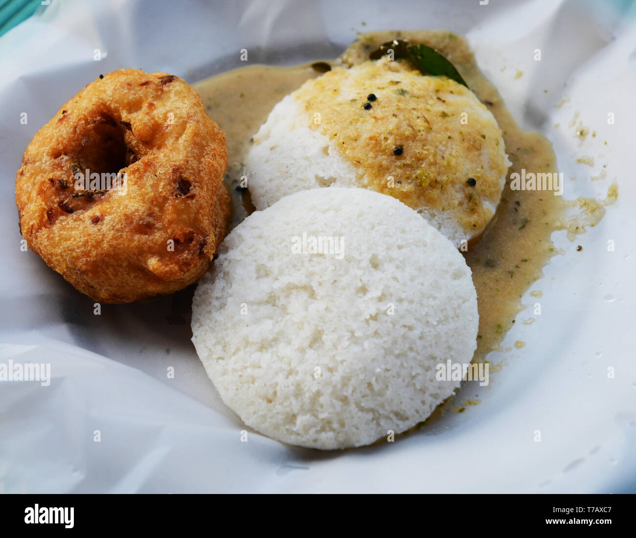 Idly ( savoury rice cake ) is a very popular South Indian breakfast ...