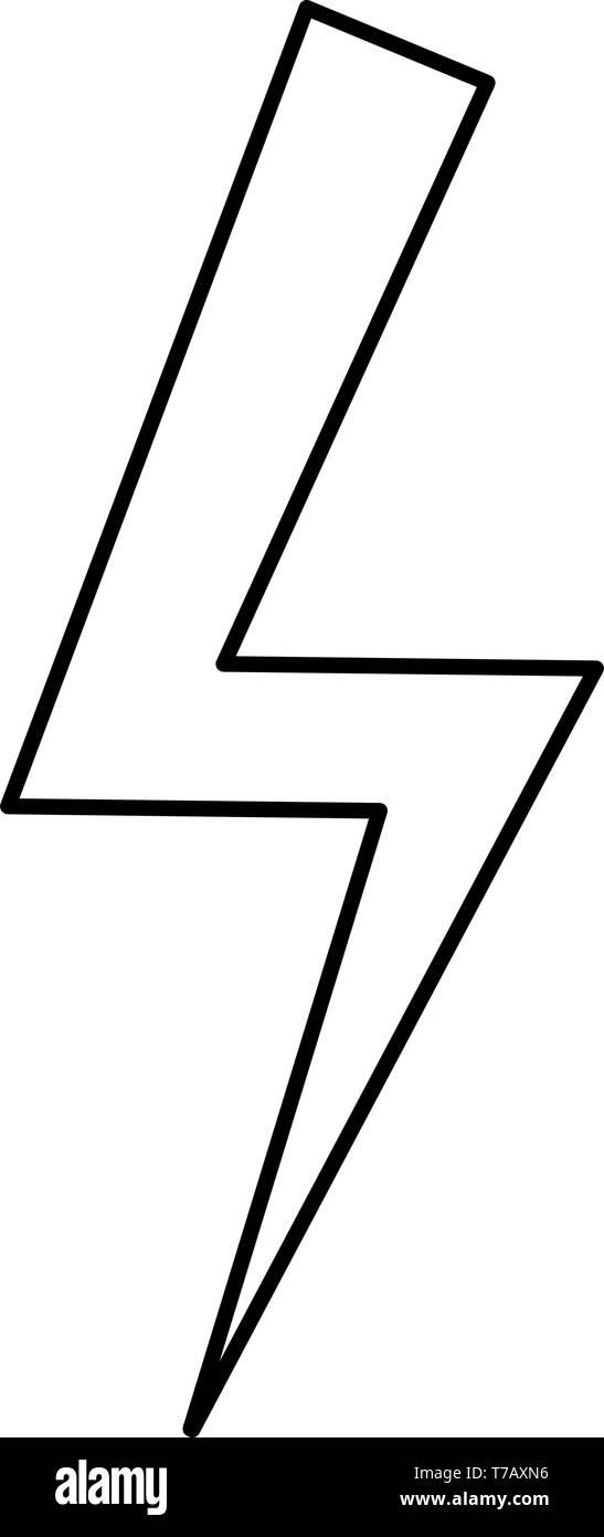 Lightning Bolt Outline