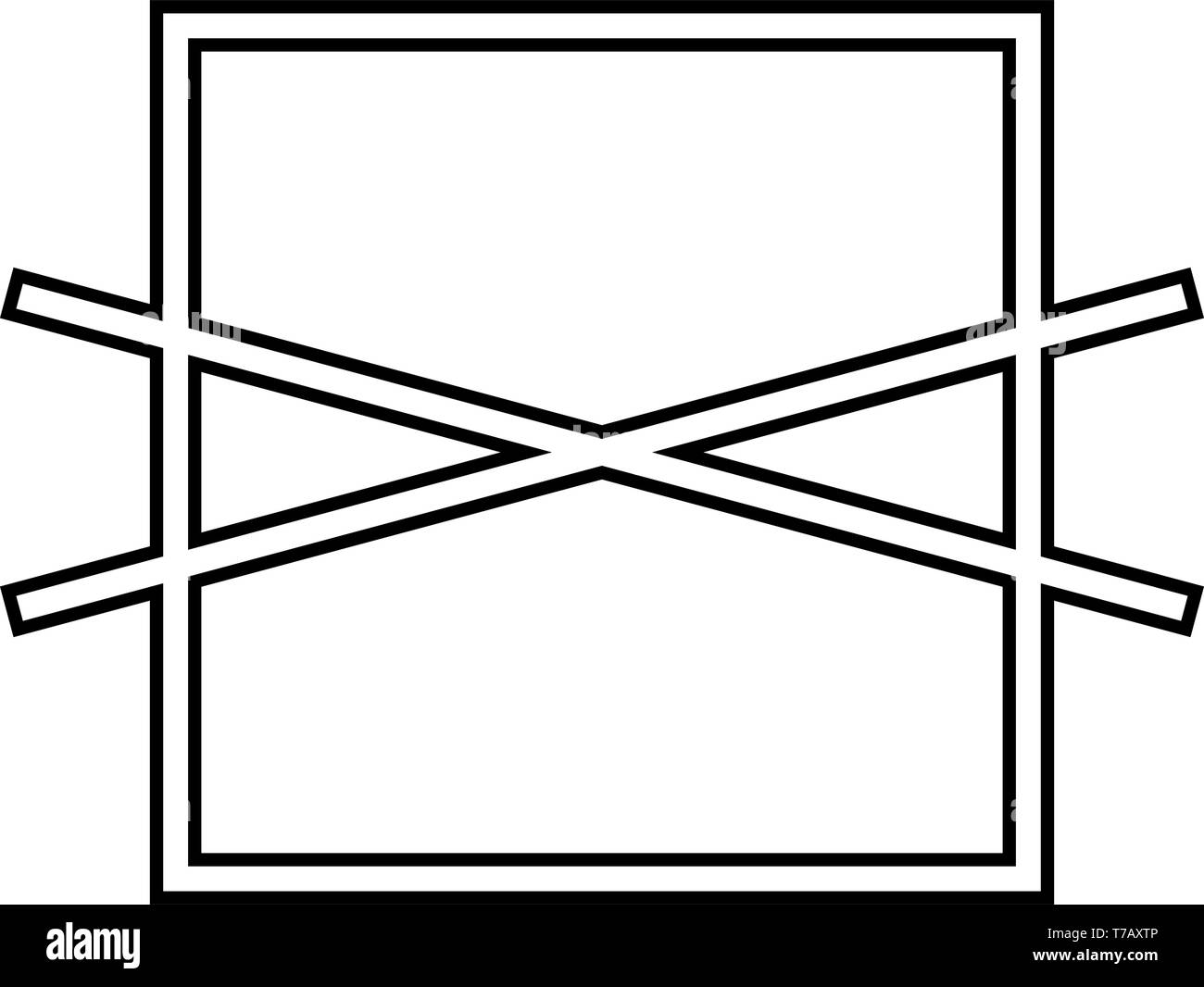 Not drying Clothes care symbols Washing concept Laundry sign icon ...