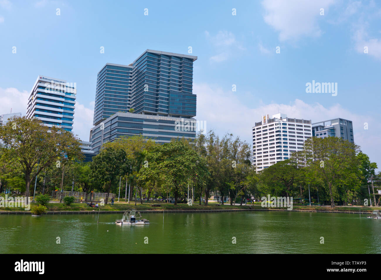 Lake, Lumphini Park, Pathum Wan district, Bangkok, Thailand Stock Photo ...