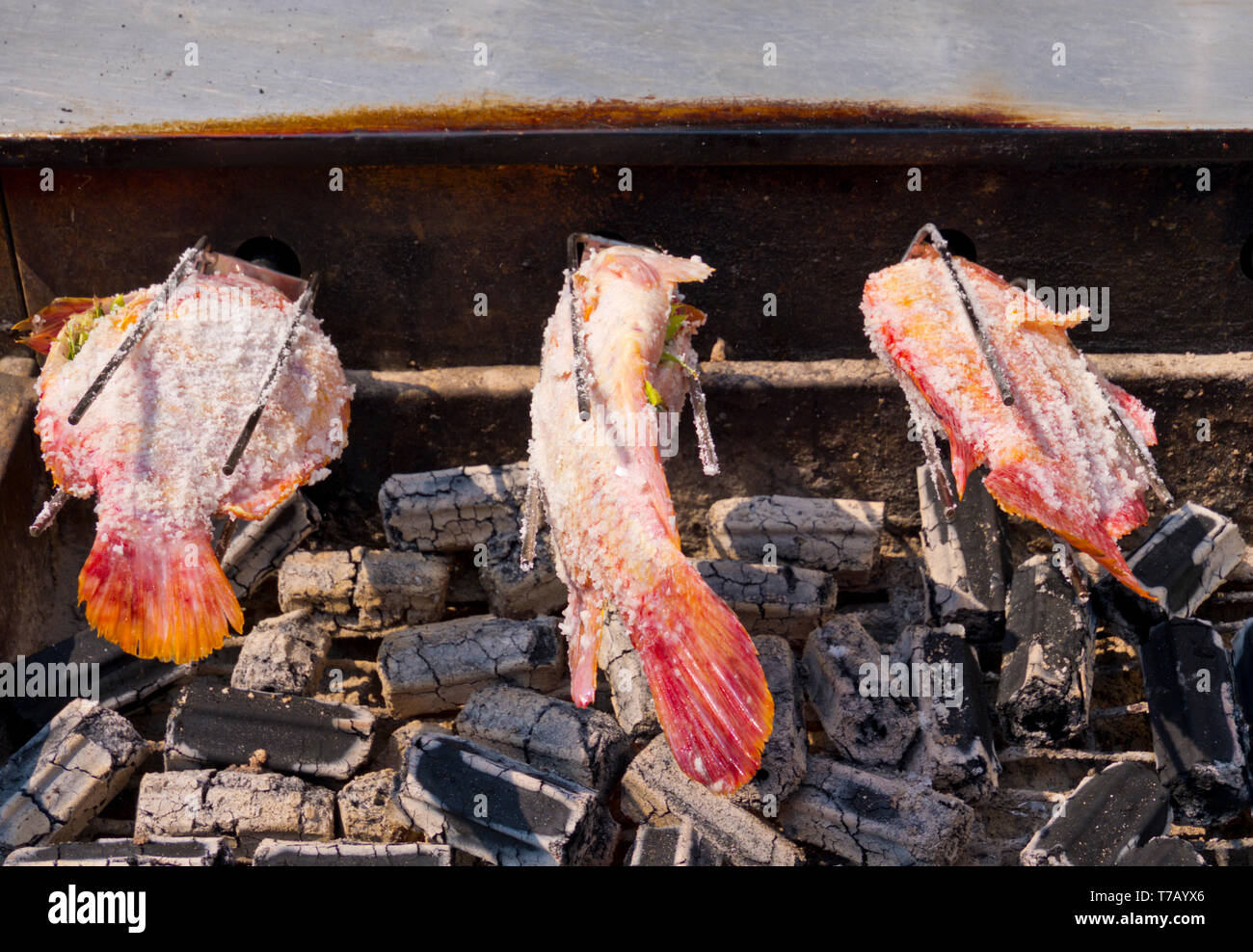 Being grilled hi-res stock photography and images - Alamy