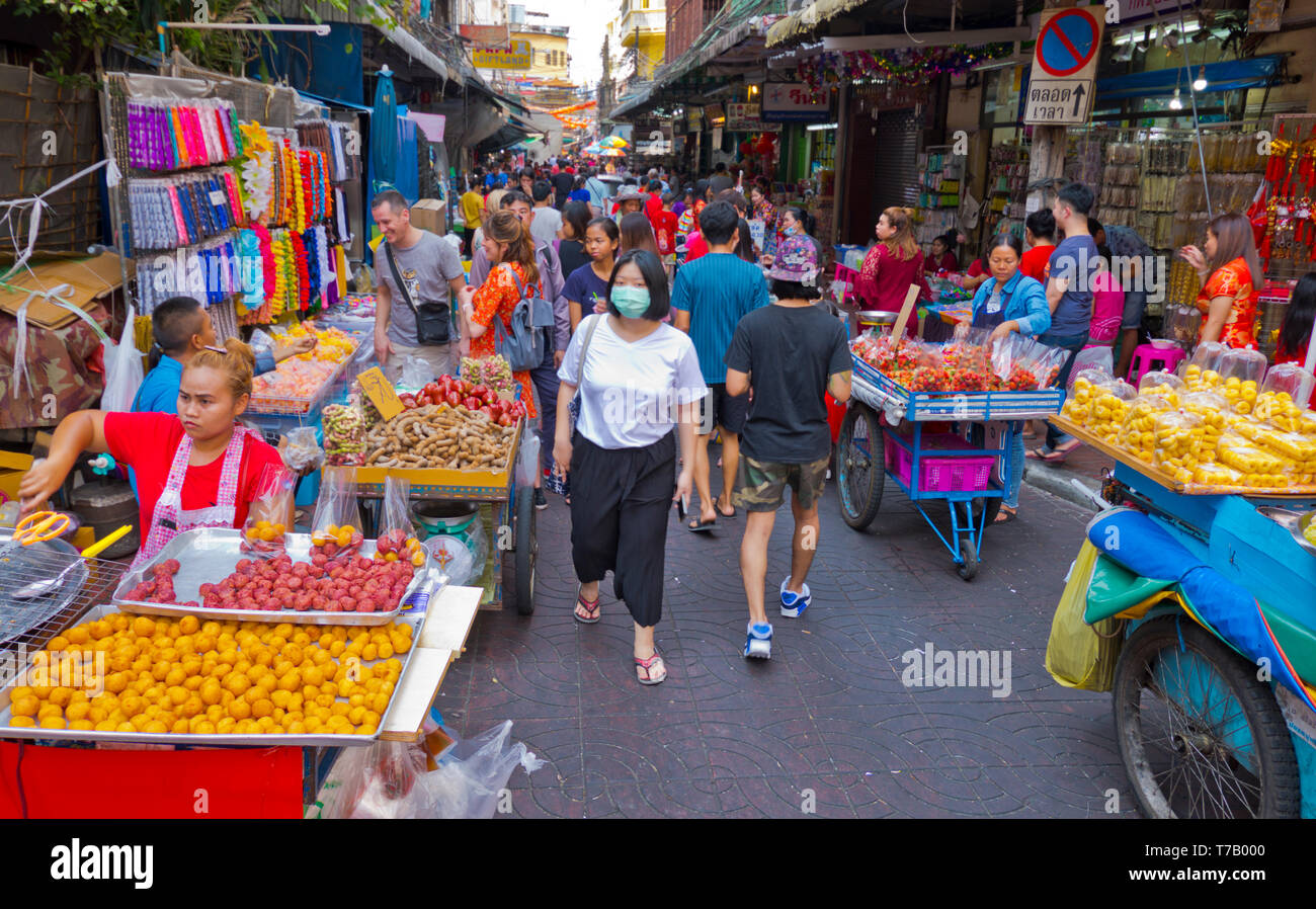 Talat Mai, market, Chinatown, Bangkok, Thailand Stock Photo - Alamy