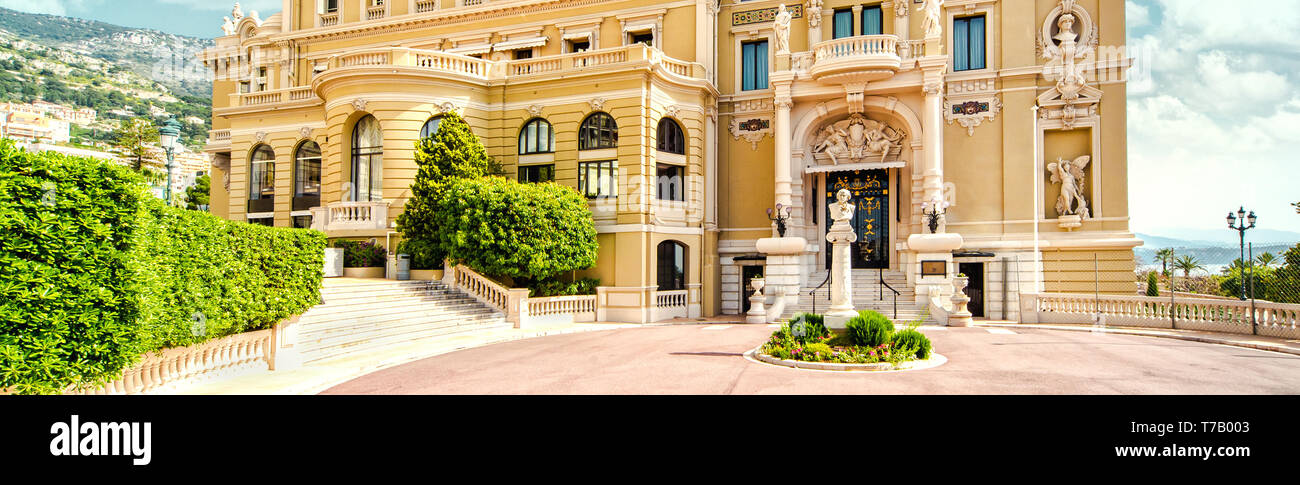 Monte-Carlo Casino and Opera House building, famous place in Monaco ...