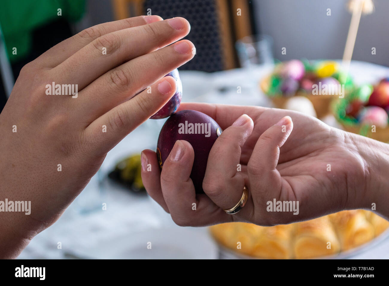 Egg Tapping High Resolution Stock Photography and Images - Alamy