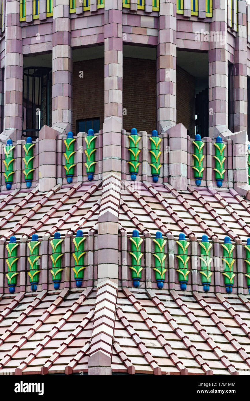 This architectural detail reveals the Art Deco tiling of the City ...