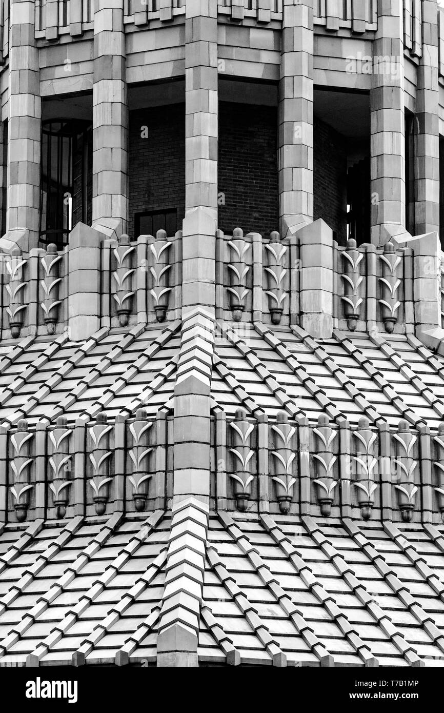 This architectural detail reveals the Art Deco tiling of the City ...