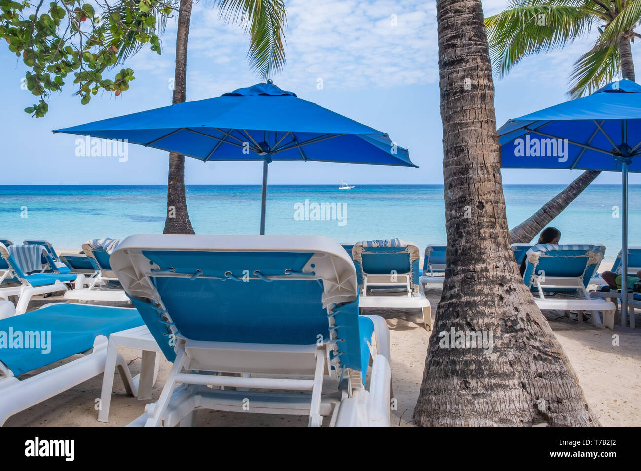View of West Bay Roatan Honduras from the beach area Stock Photo - Alamy