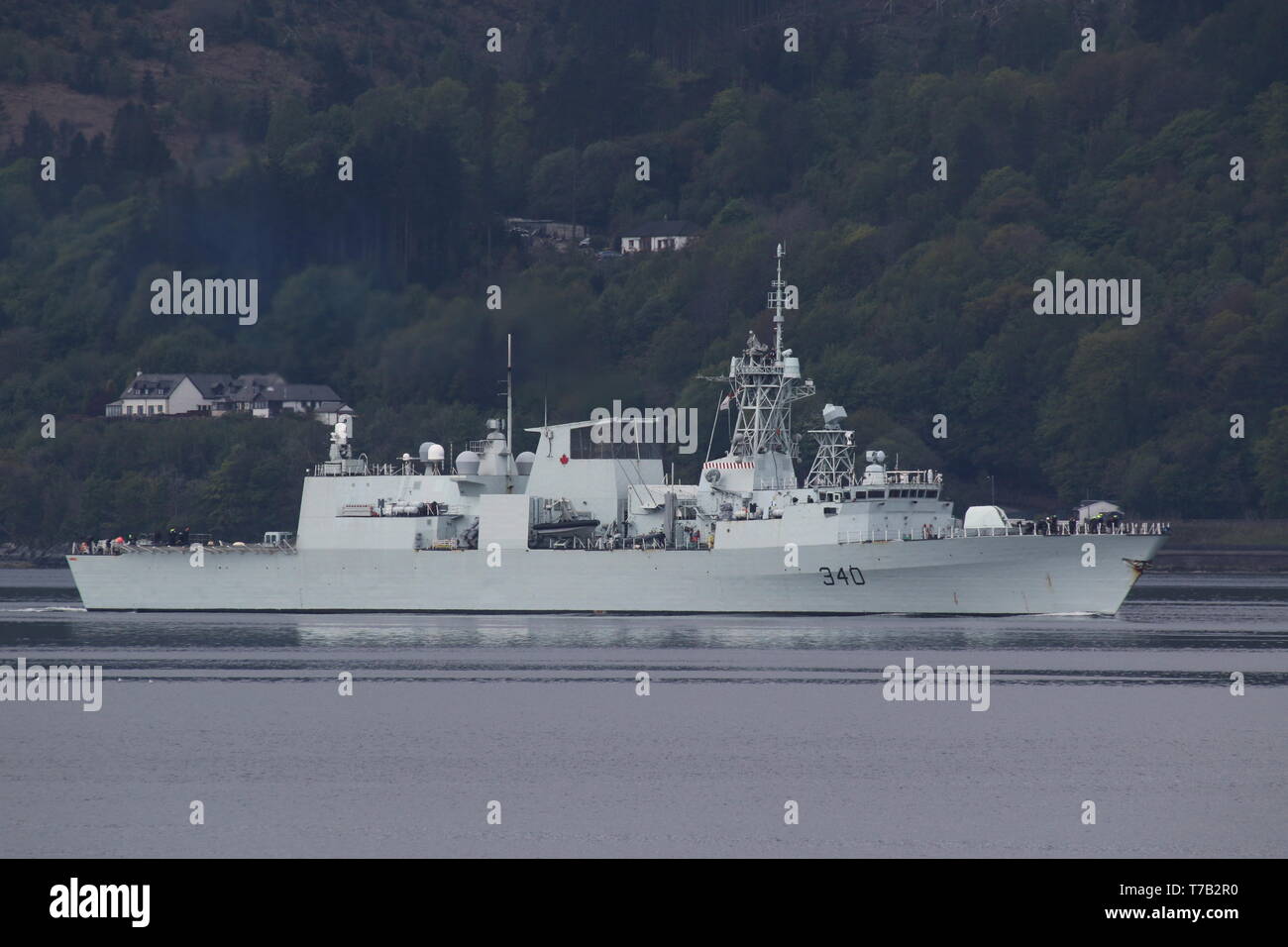 HMCS St John's (FFH-340), a Halifax-class frigate operated by the Royal ...