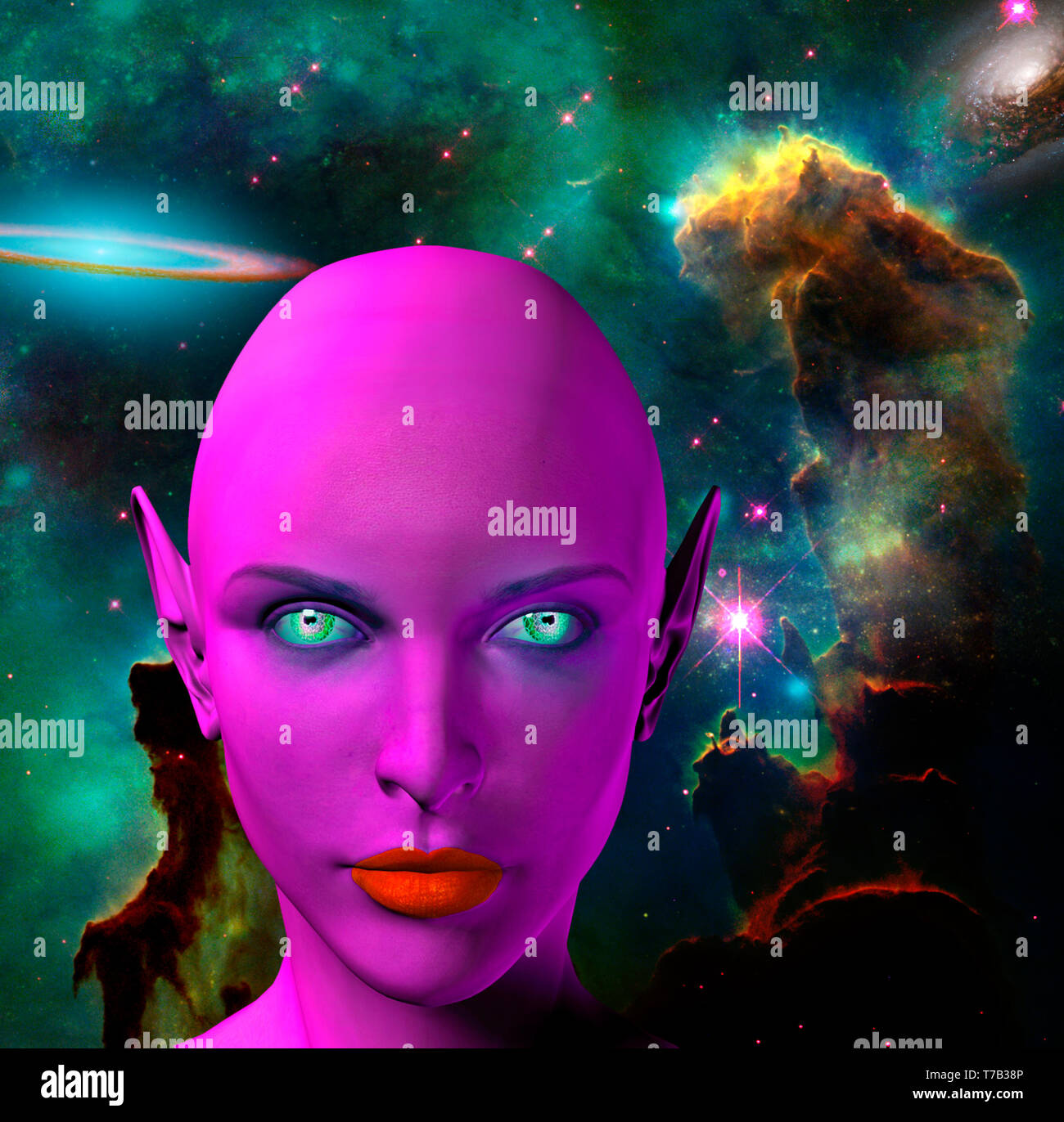 Alien planet female hi-res stock photography and images - Alamy
