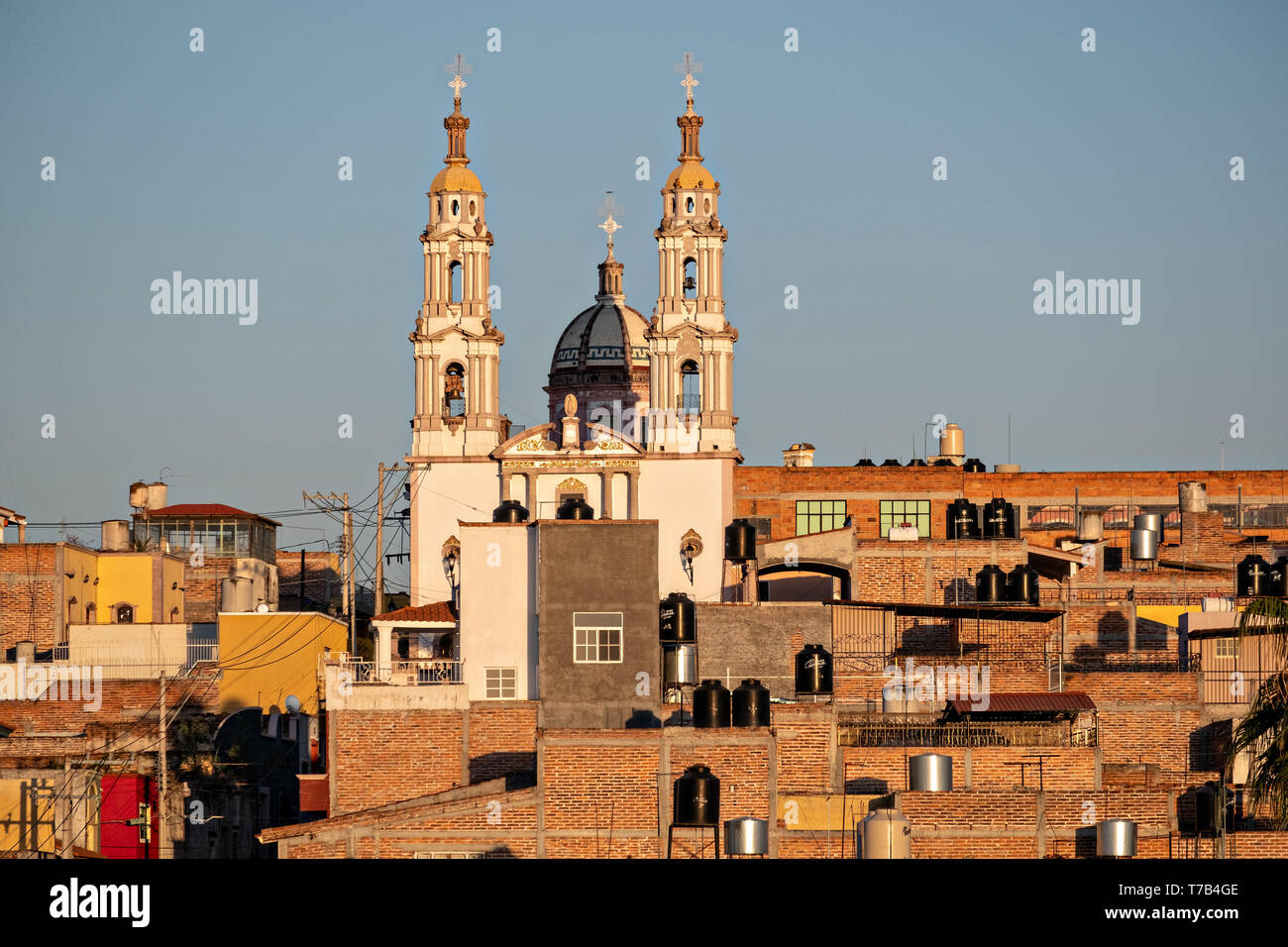 The Santuario de la Virgen de Guadalupe church on a hillside in ...
